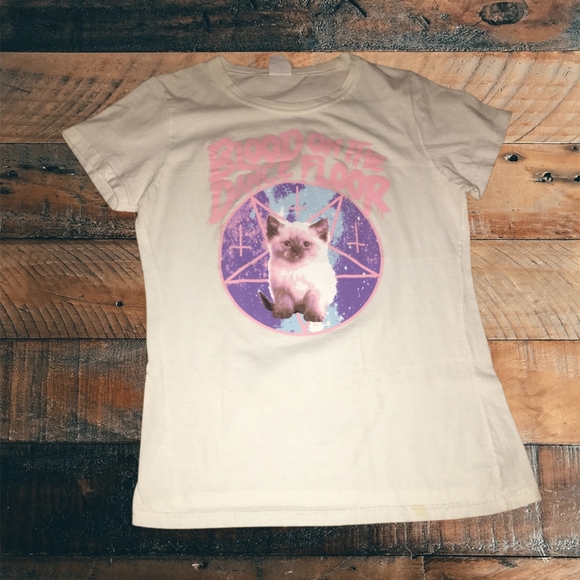 Hot Topic | Tops | Botdf Blood On The Dance Floor Satan Kitty Shirt ...